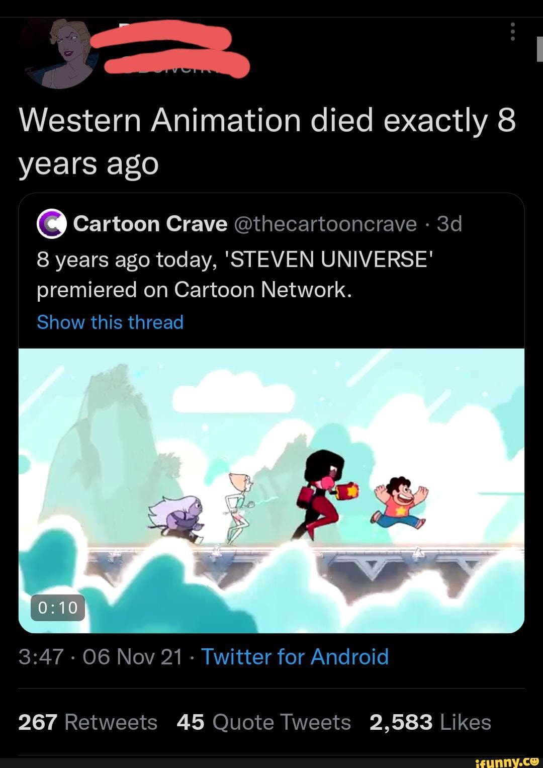 Western Animation died exactly years ago Cartoon Crave @thecartooncrave ...