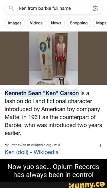 Ken from barbie name Images Videos News Shopping Maps Kenneth Sean "Ken ...