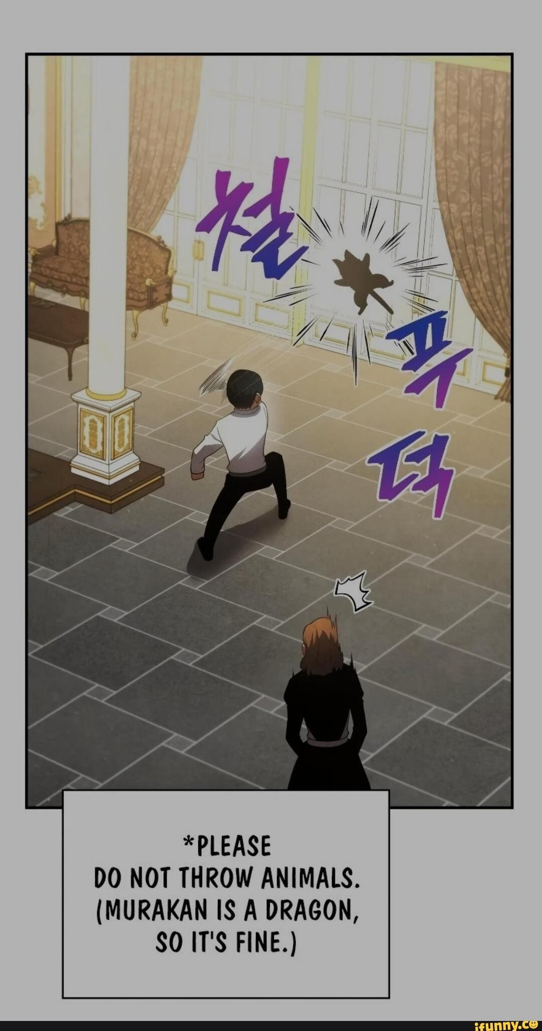 *PLEASE DO NOT THROW ANIMALS. (MURAKAN IS A DRAGON, SO IT'S FINE.) - iFunny