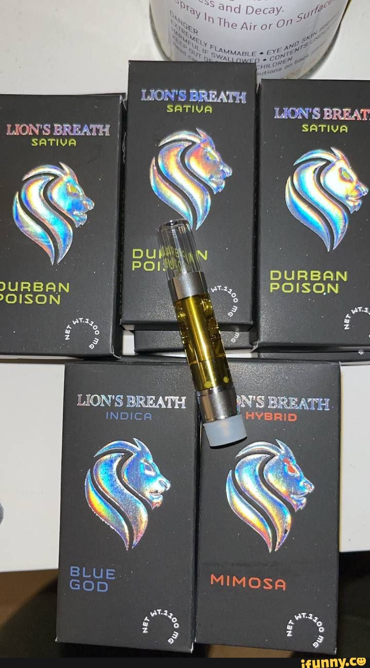 And Decay- oe et LION'S BREAT LION'S BREATH LION'S BREATH SATIVA DURBAN ...