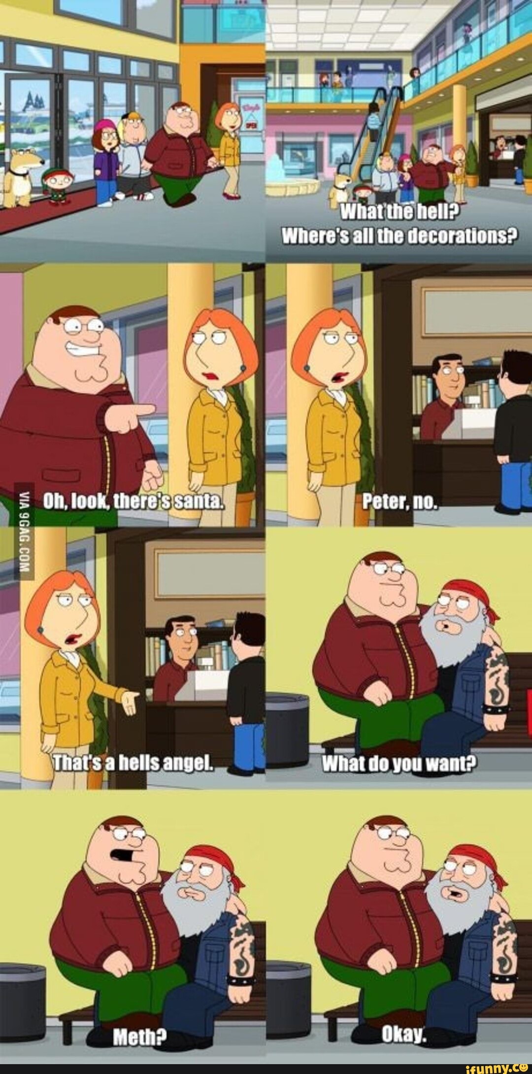 Jogk. there's santa, Thars a frells angel. Meth What the hells Where's ...