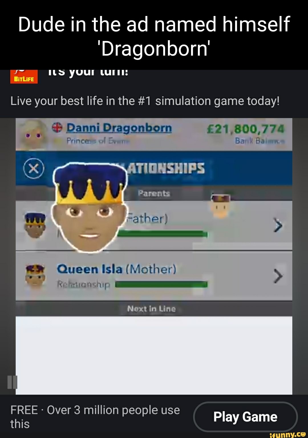 Bitlife memes. Best Collection of funny Bitlife pictures on iFunny