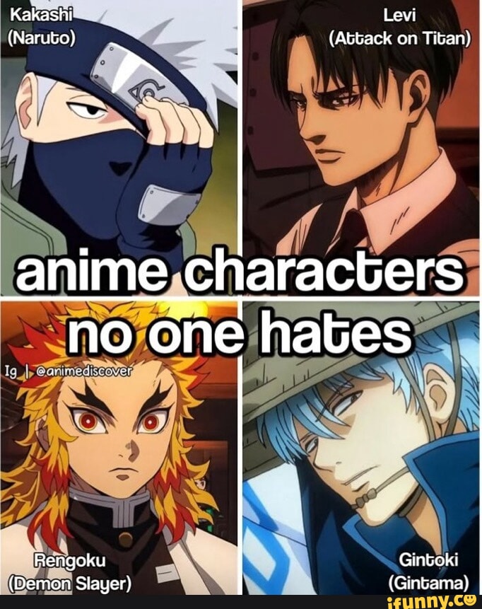 Kakashi Levi (Naruto) (Attack on Titan) anime characters anime ...