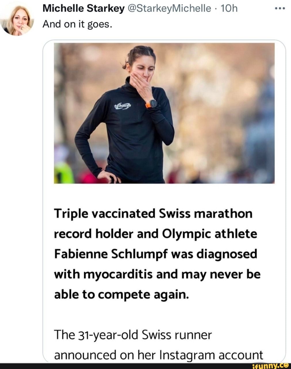 Michelle Starkey @StarkeyMichelle - And on it goes. Triple vaccinated ...