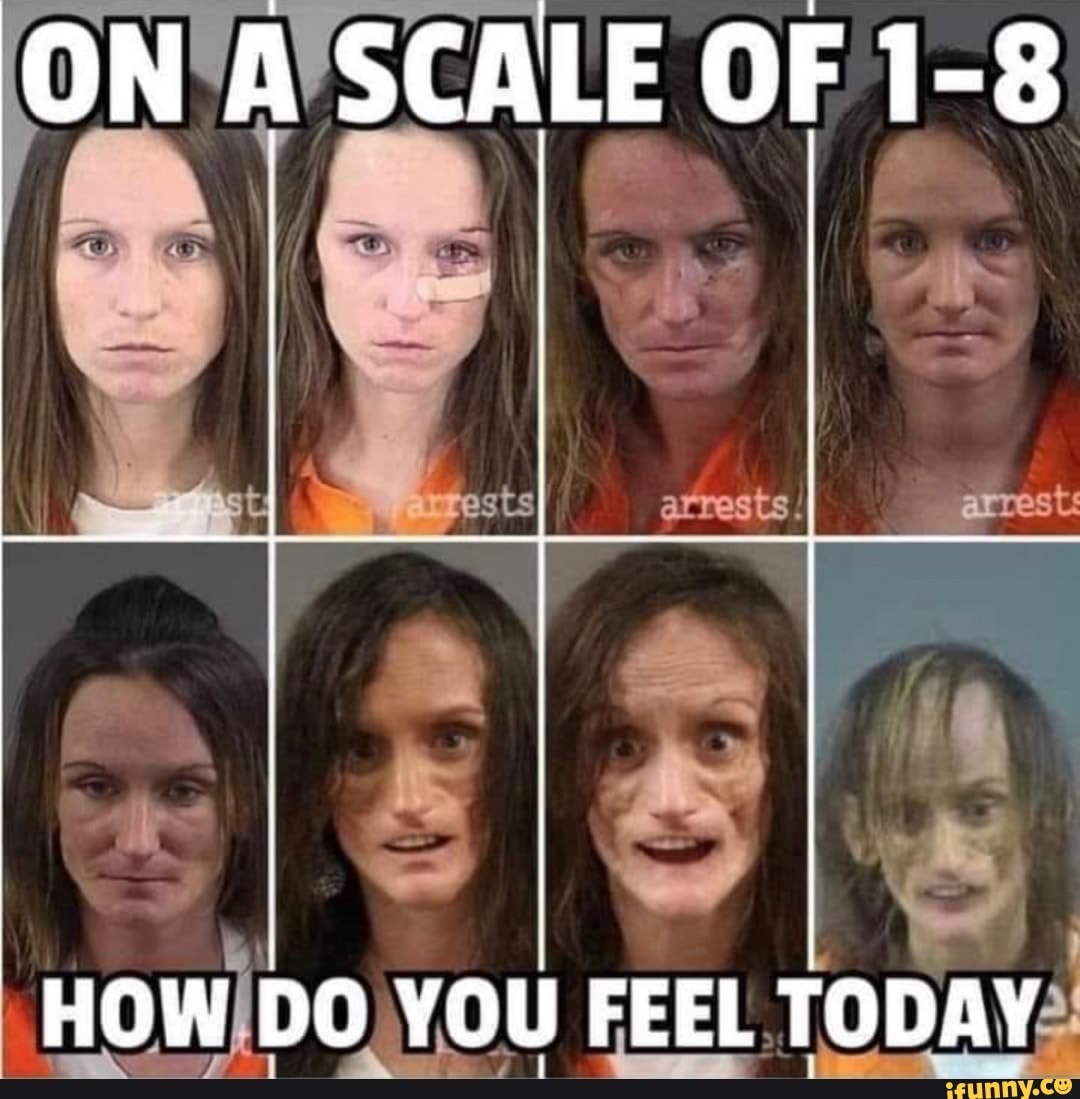 ON A SCALE OF 1-8 HOW DO YOU FEEL TODAY - iFunny