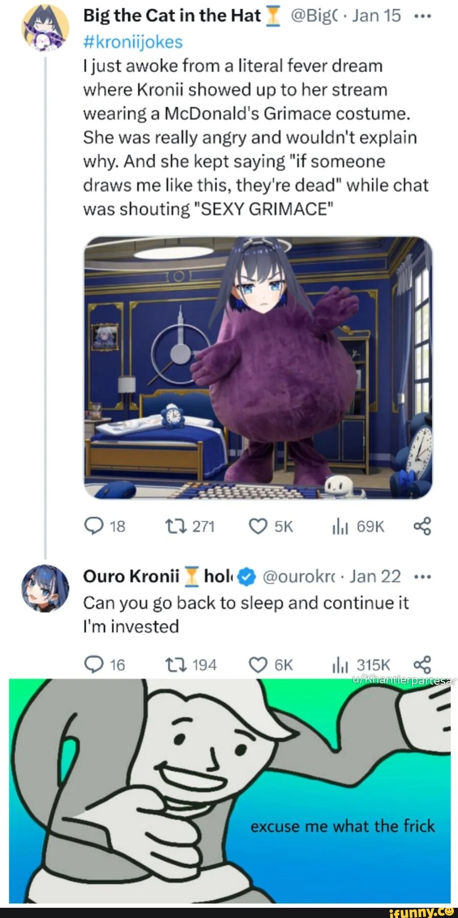 Kronii memes. Best Collection of funny Kronii pictures on iFunny