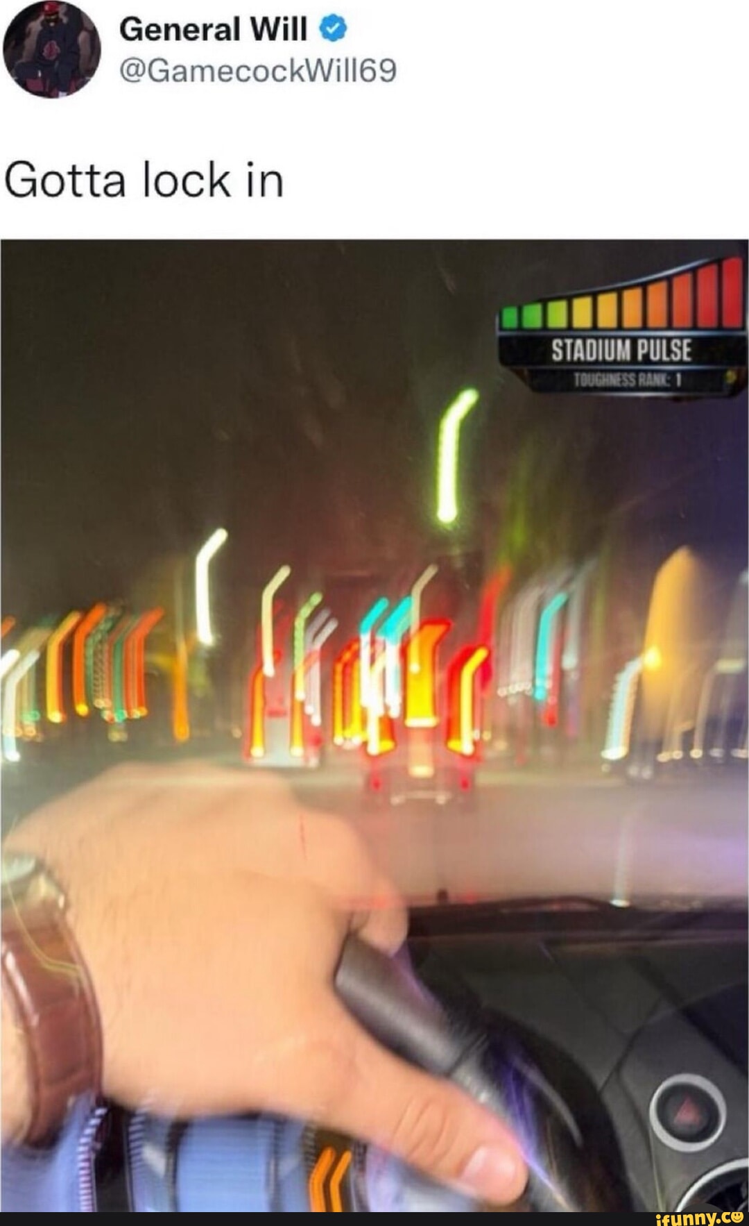 Gotta lock in STADIUM PULSE - iFunny