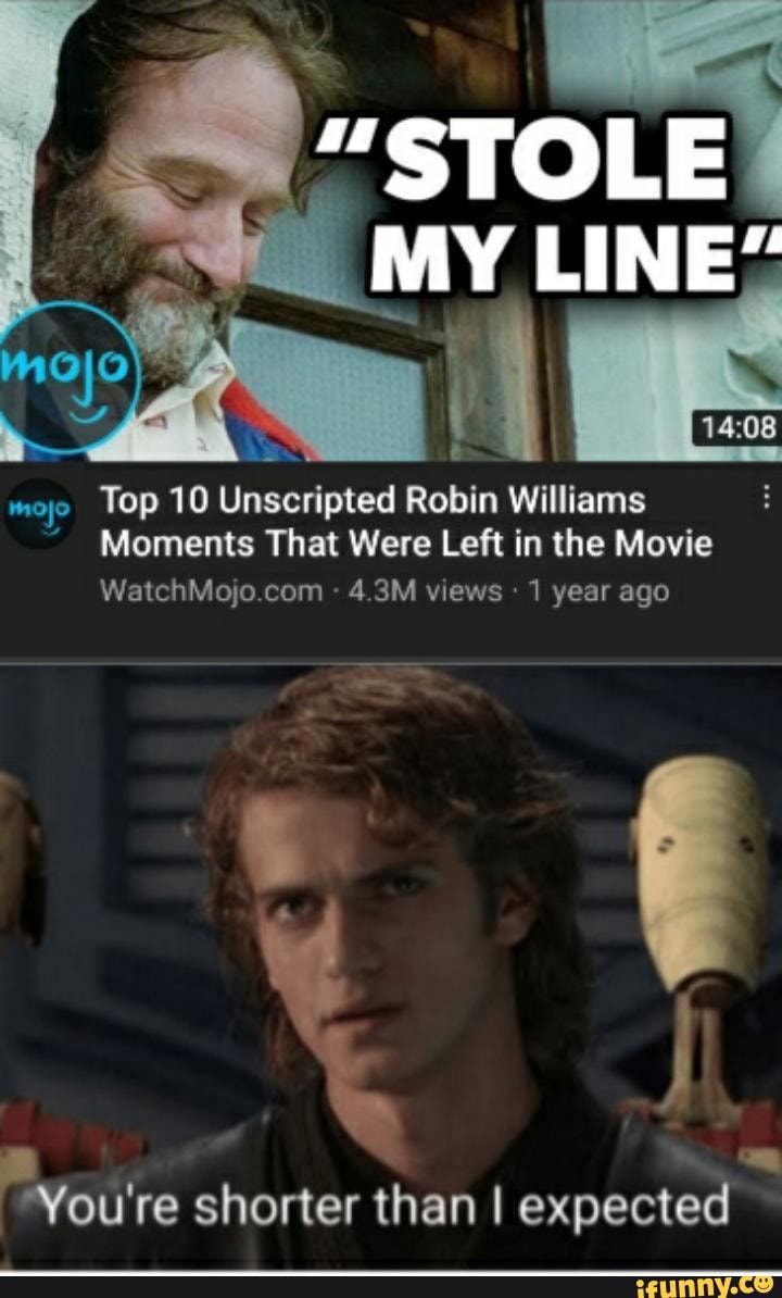 "STOLE MY LINE" Top 10 Unscripted Robin Williams Moments That Were Left ...