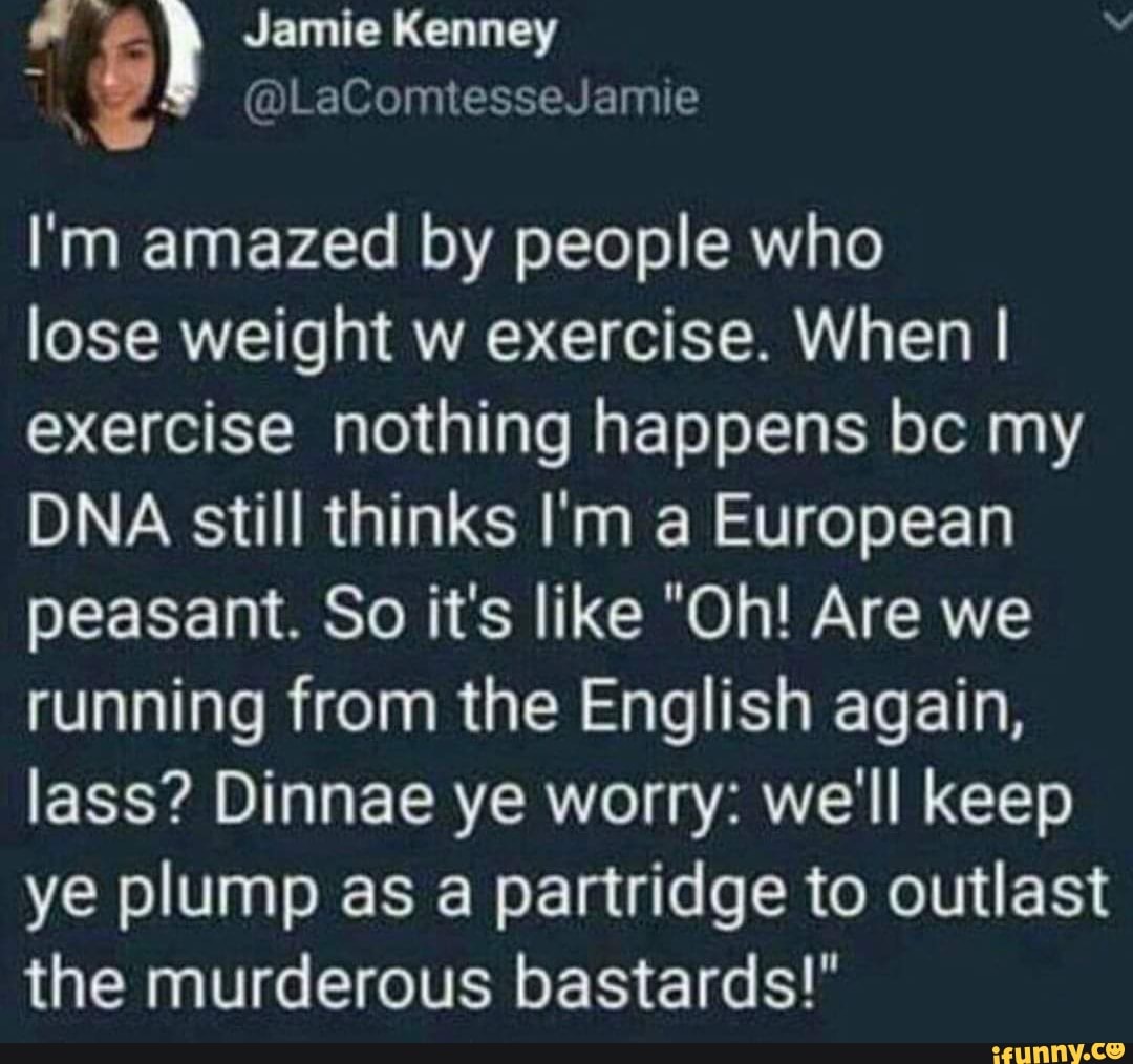 I'm amazed by people who lose weight w exercise. When I exercise ...