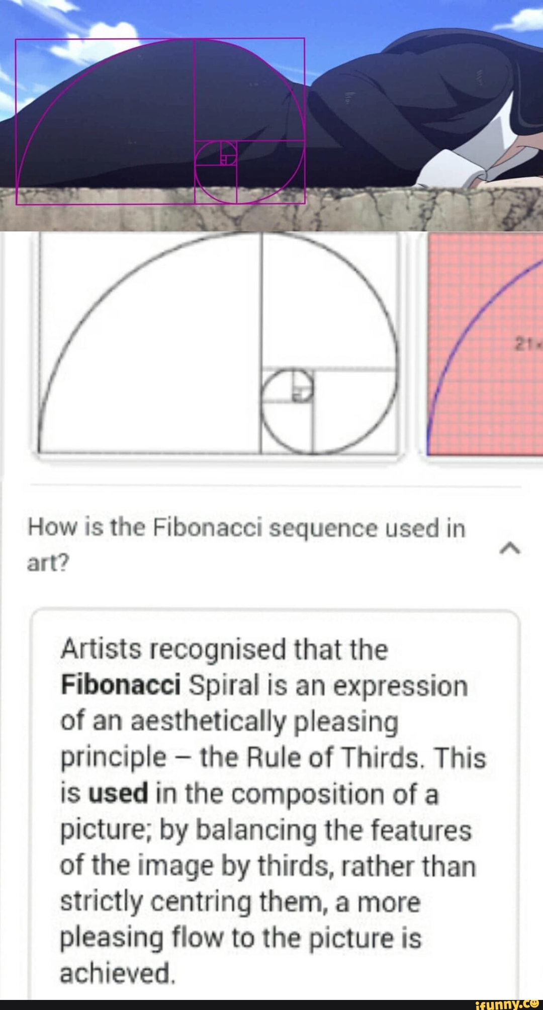How is the Fibonacci sequence used in art? Artists recognised that the ...