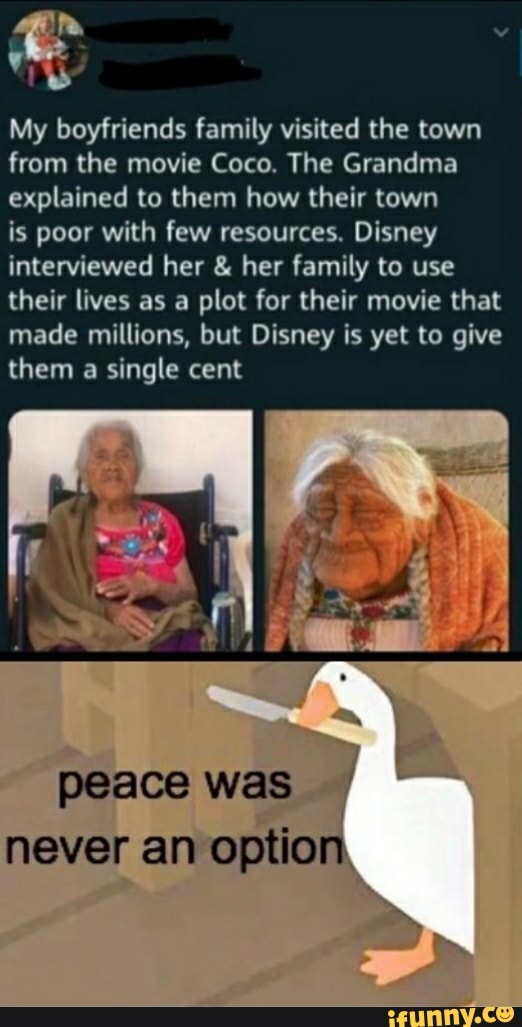 My boyfriends family visited the town from the movie Coco. The Grandma ...