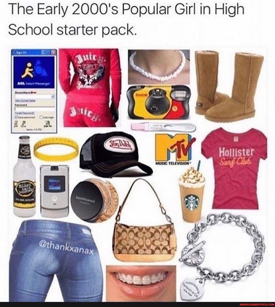 The Early 2000's Popular Girl in High School starter pack. Hollister ...