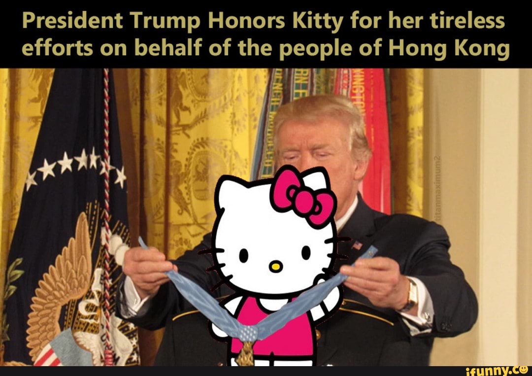 President Trump Honors Kitty for her tireless efforts on behalf of the ...