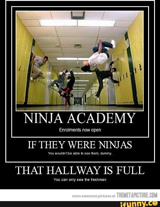 NINJA ACADEMY Enrolments now open IF THEY WERE NINJAS (ouldn'tbe able ...