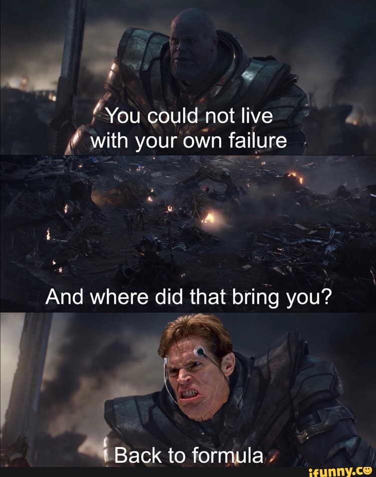 At You could not live with your own failure And where did that bring ...