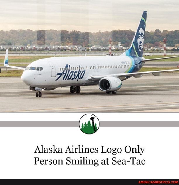 Alaska Airlines Logo Only Person Smiling at Sea-Tac - America’s best ...