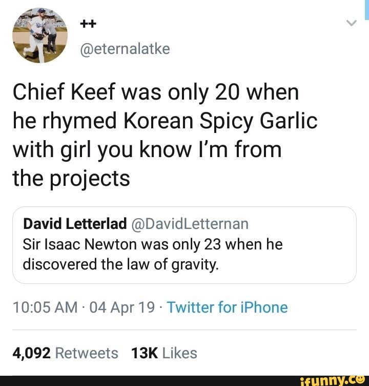 Chief Keef was only 20 when he rhymed Korean Spicy Garlic with girl you ...