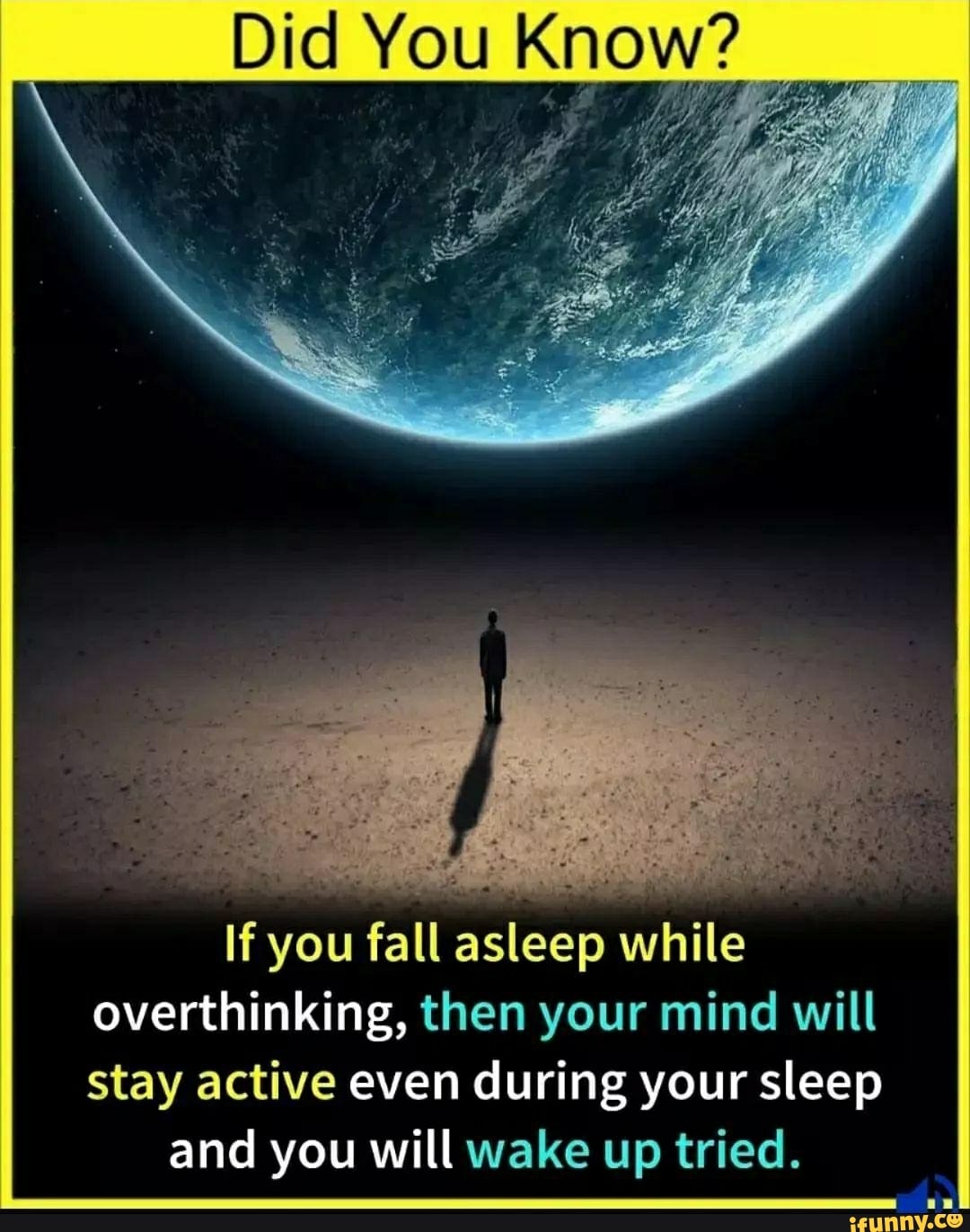 Did You Know If You Fall Asleep While Overthinking Then Your Mind