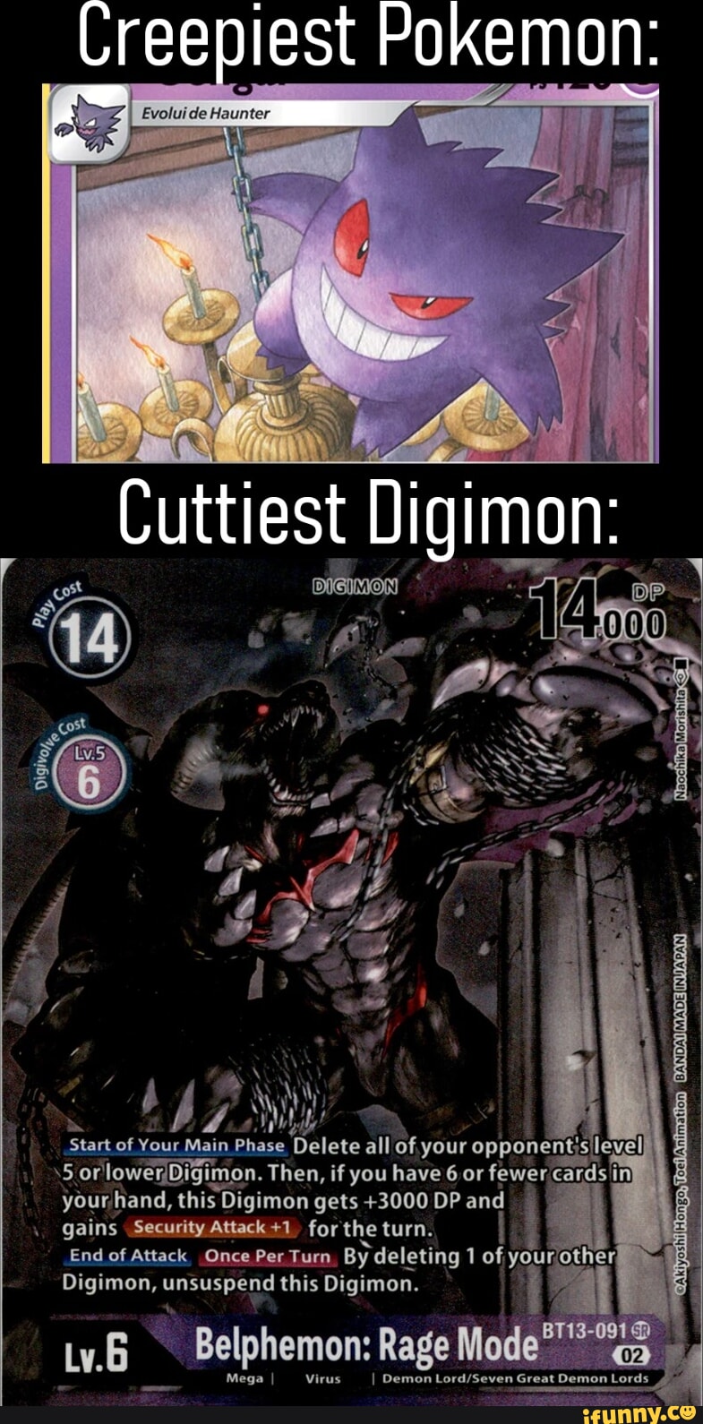 Creepiest Pokemon: I Cuttiest Digimon: Delete all of your 5. or'lower ...