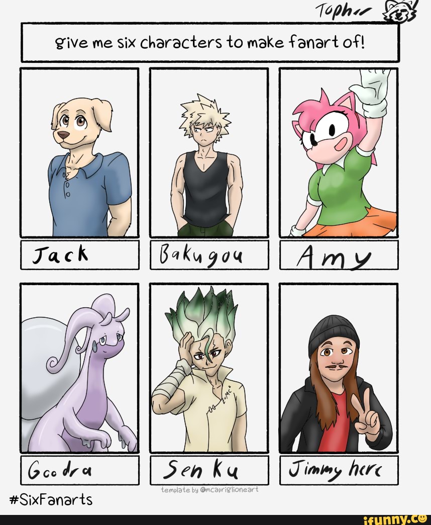  Give Me Six Characters To Make Fanart Of Dra SixFanarts IFunny