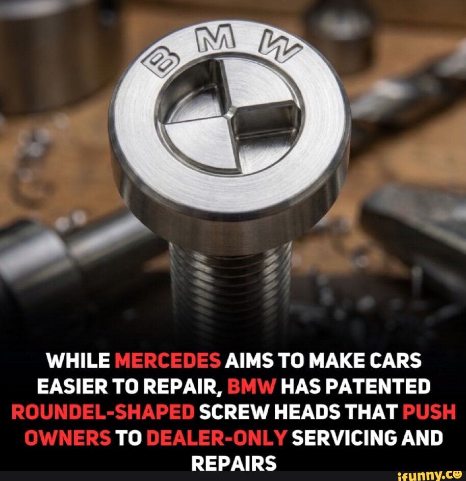 WHILE MERCEDES AIMS TO MAKE CARS EASIER TO REPAIR, HAS PATENTED SCREW ...