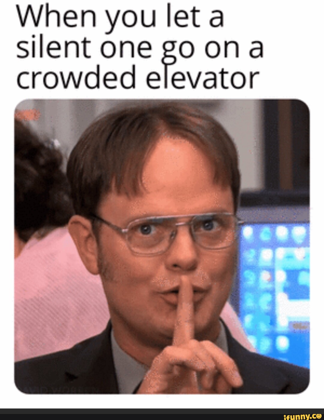 When you let a silent one go ona crowded elevator - iFunny