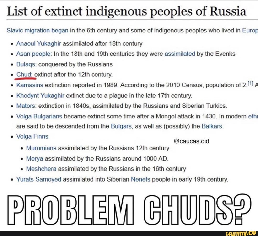 List of extinct indigenous peoples of Russia Slavic migration began in ...
