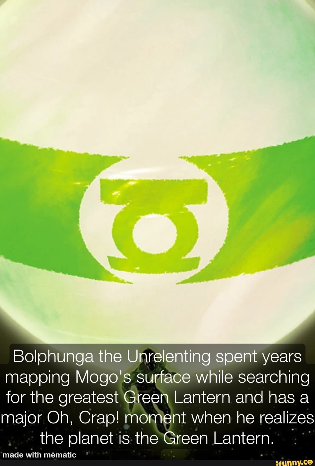 Bolphunga the Unrelenting spent years mapping Mogo's surface while ...