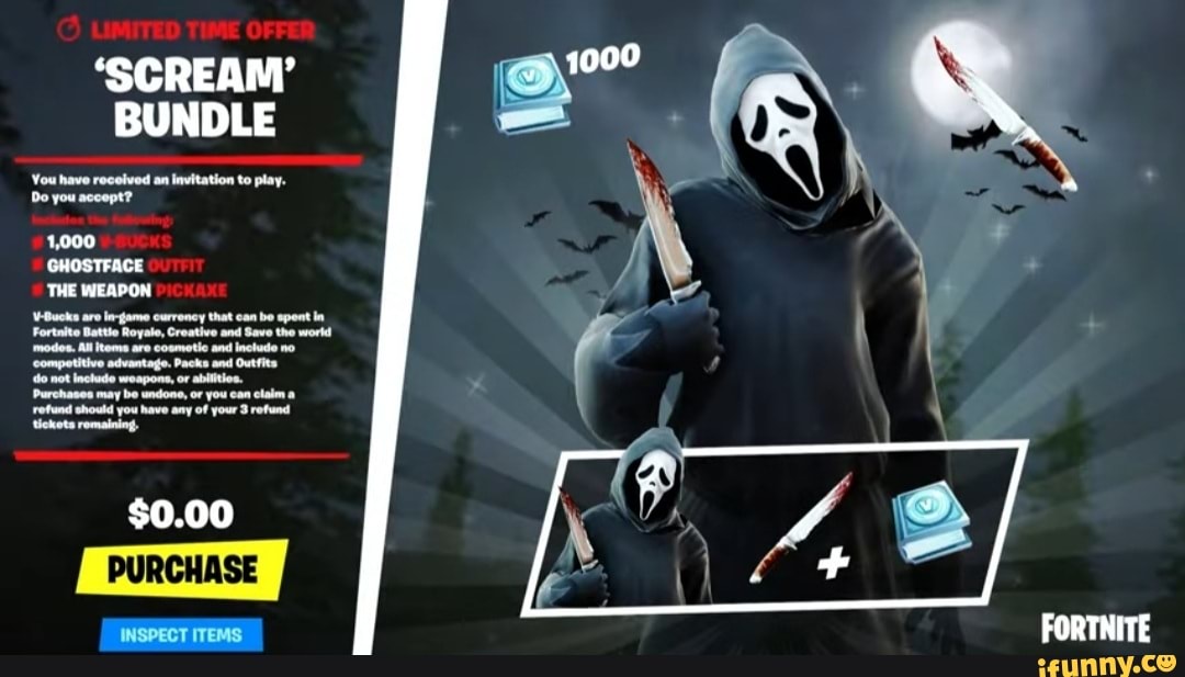 LIMITED TIME OFFER, 'SCREAM' BUNDLE 'You have received an invitation to ...