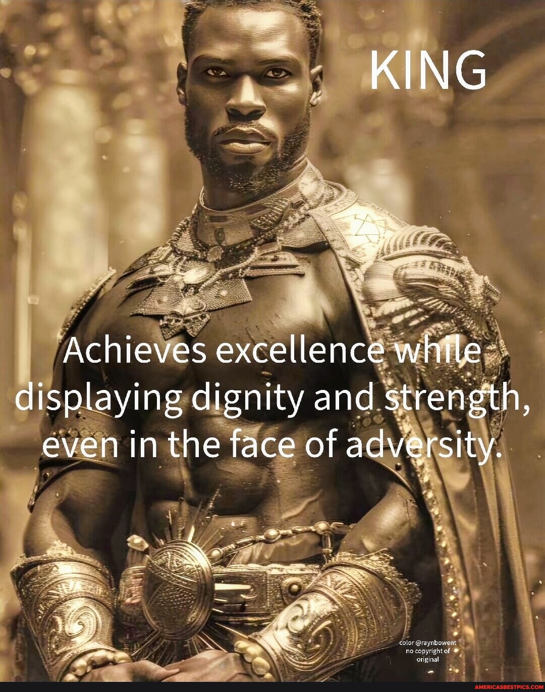 KING Achieves excellence while displaying dignity and strength, even in ...