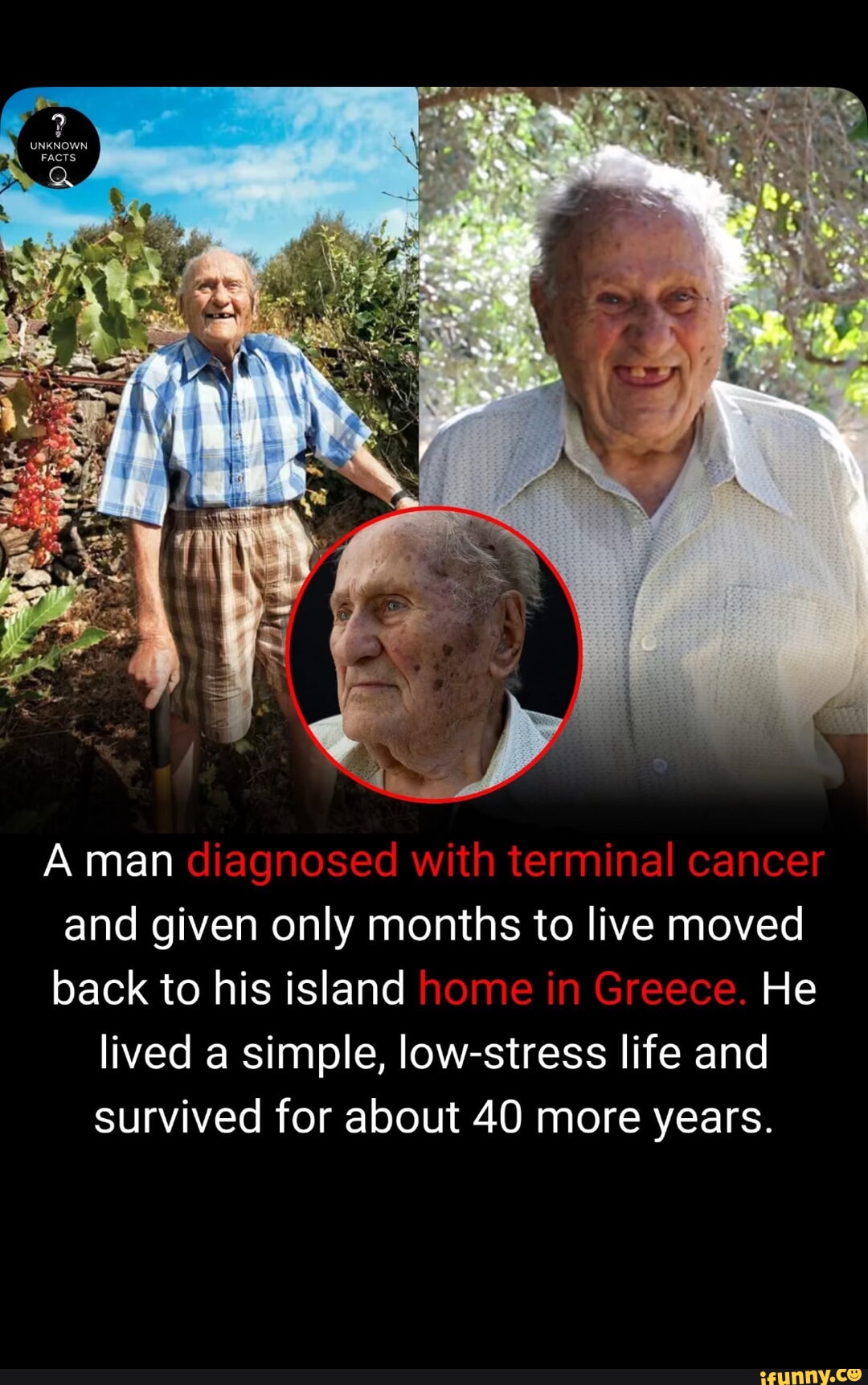 Nal cancer and given only months to live moved back to his island home ...