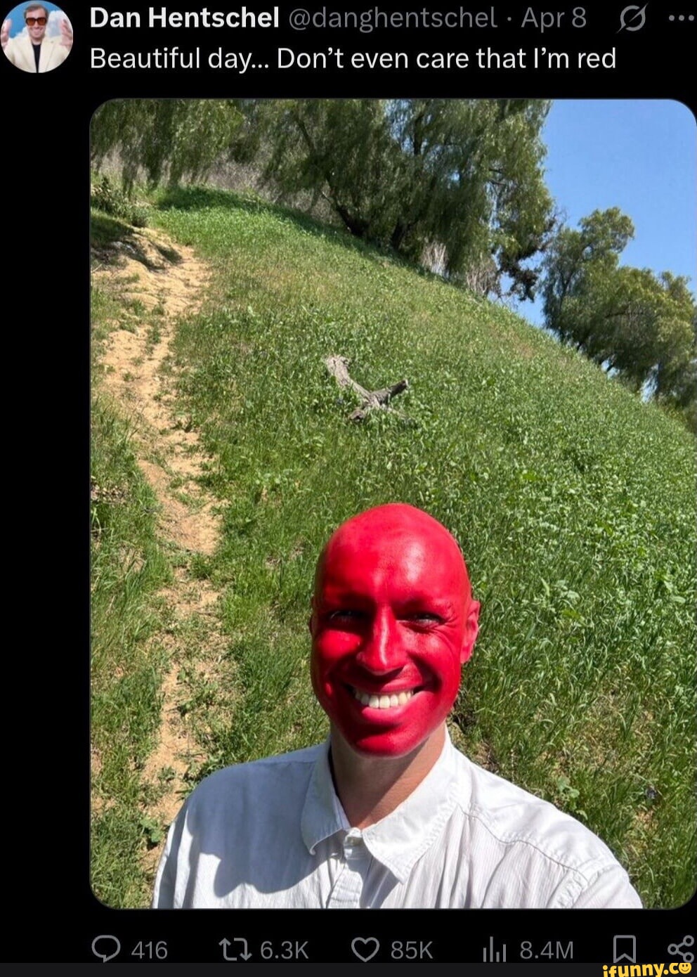 Dan Hentschel @danghentschel-Apr8 Beautiful day... Don't even care that ...