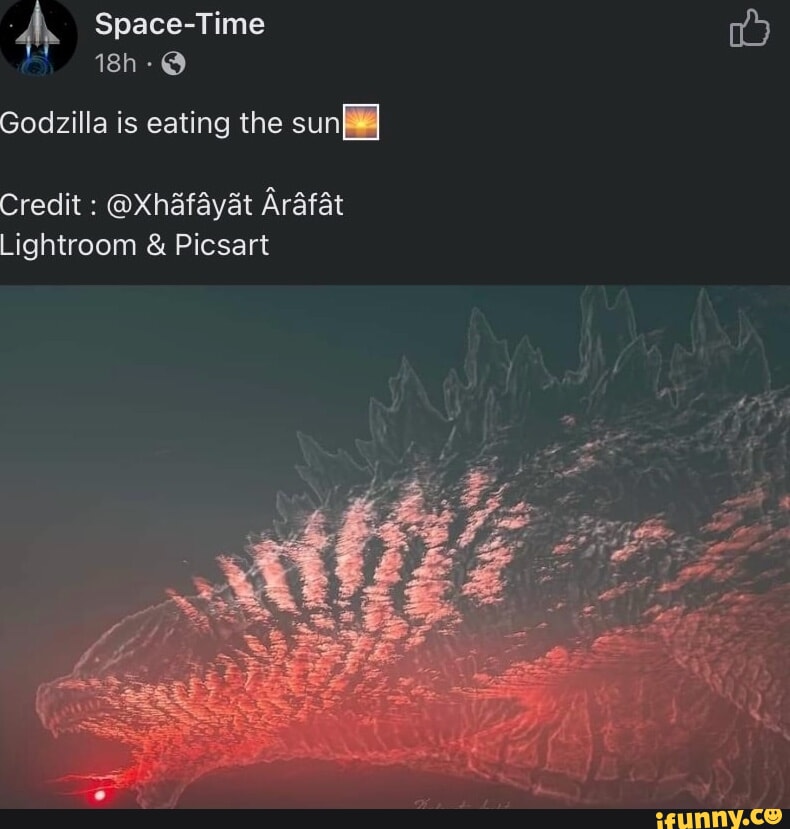 Godzilla is eating the sun[_] Credit : @Xhafayat Arafat Lightroom ...