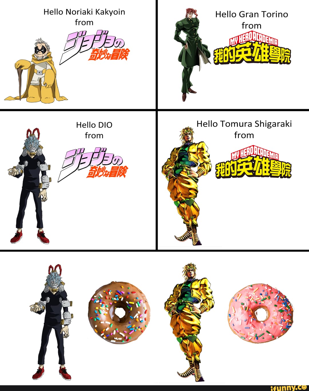 Hello Noriaki Kakyoin from " 4 Hello DIO from Hello Gran Torino from ...