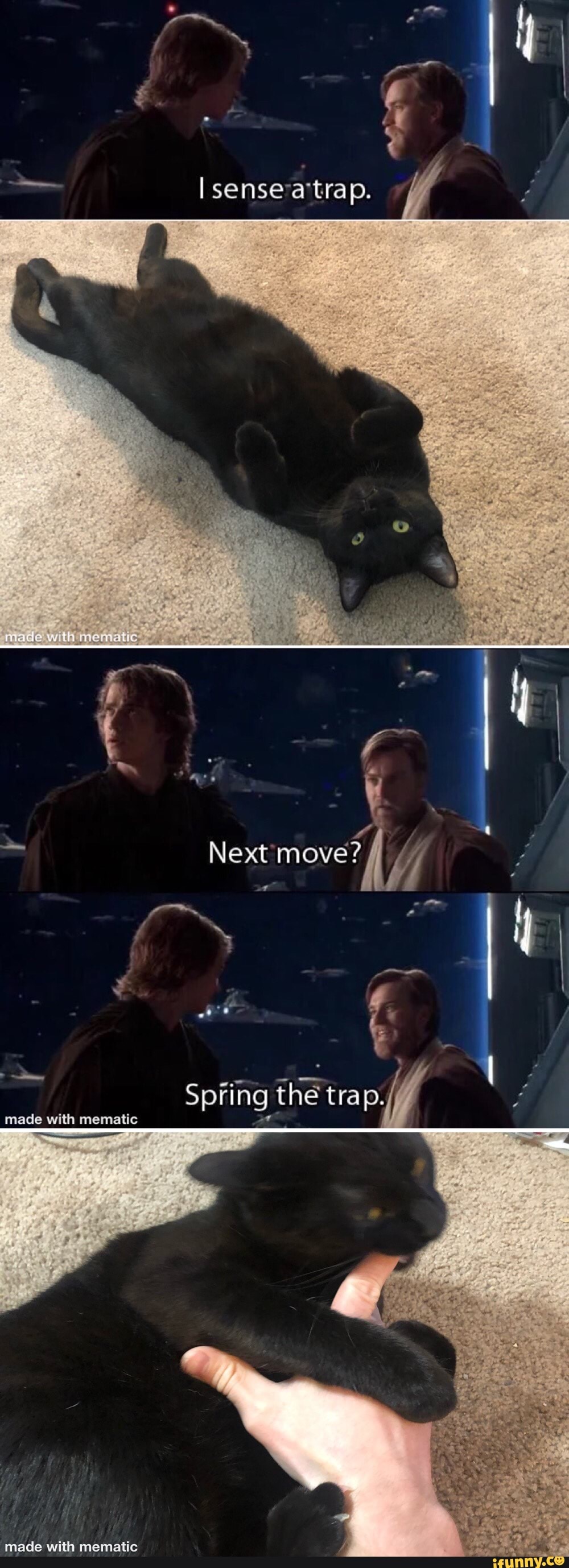 Sense-a'trap. made with mematig Next move? Spring the trap. made with ...