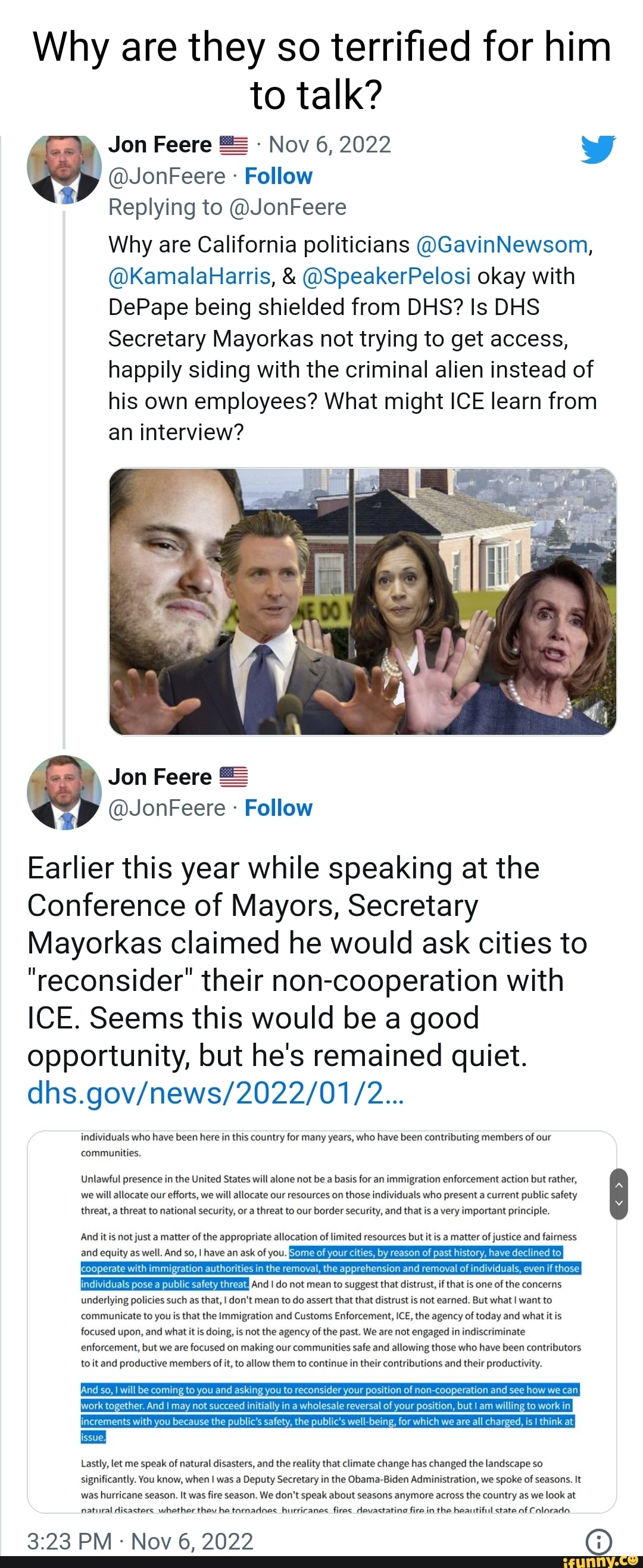 Mayorkas memes. Best Collection of funny Mayorkas pictures on iFunny