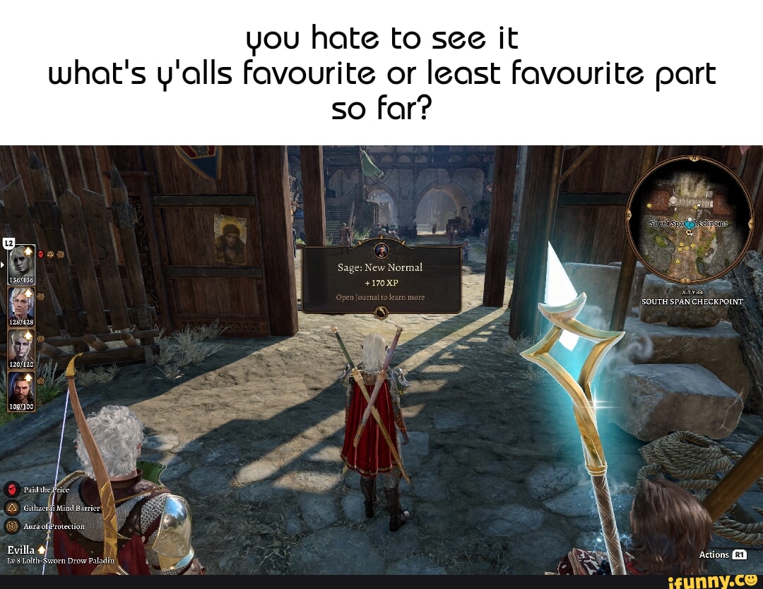 You hate to see it what's y'alls favourite or least favourite part so ...