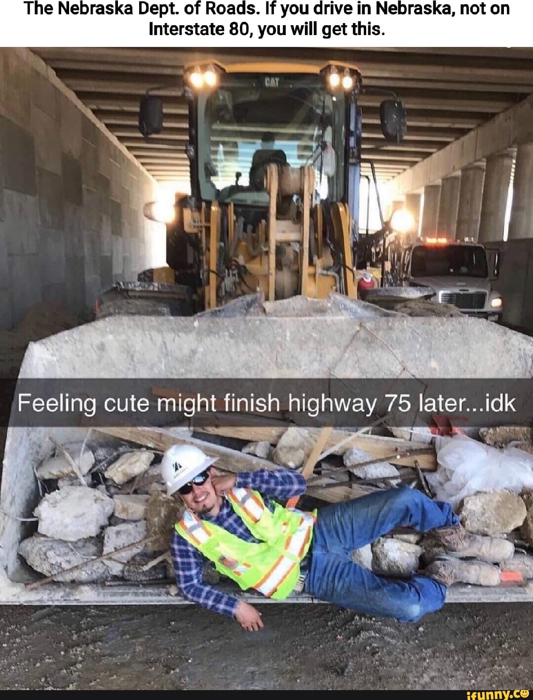 The Nebraska Dept. of Roads. If you drive in Nebraska, not on ...