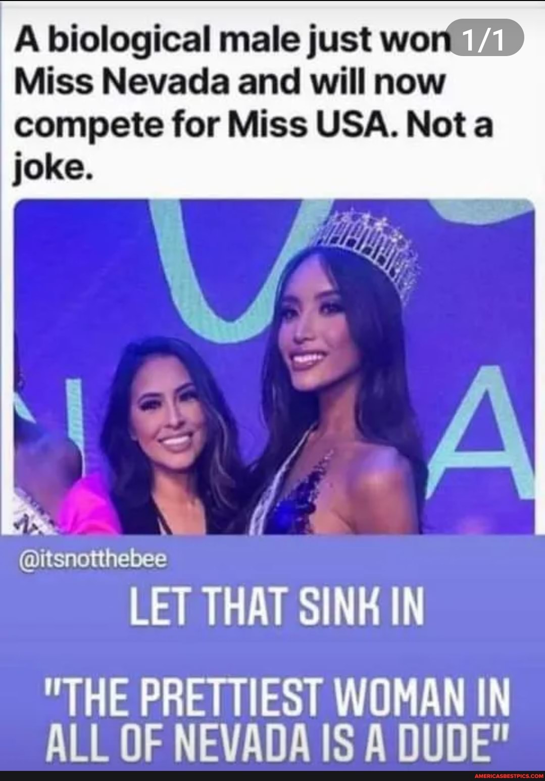 A biological male just won Miss Nevada and will now compete for Miss ...