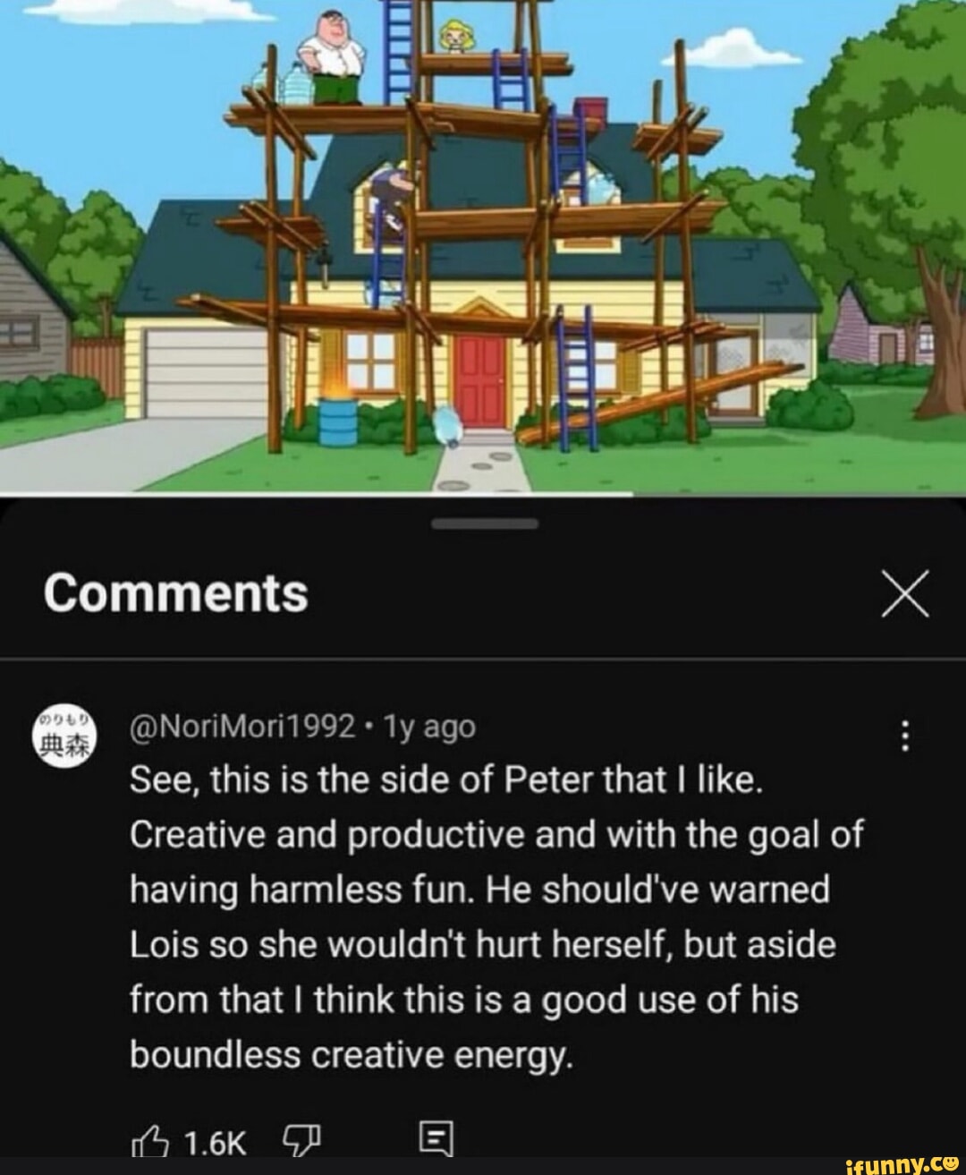 Comments @NoriMori1992 ago See, this is the side of Peter that I like ...