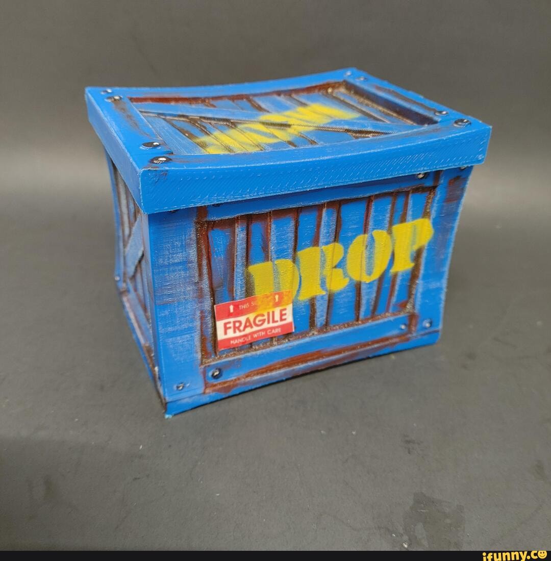 Fortnite Drop Crate Magic the Gathering Deck Box that I designed and 3D ...
