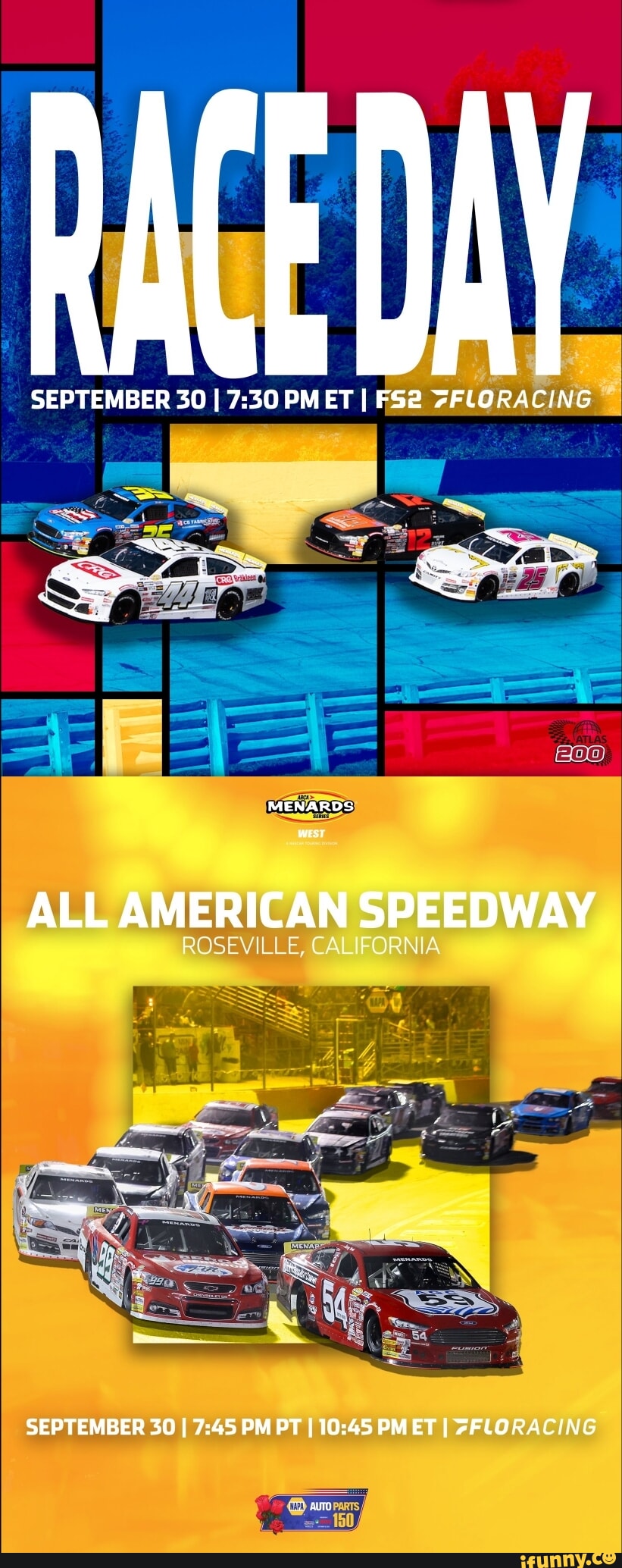 SEPTEMBER 30 I PM ET I FELORACING ALL AMERICAN SPEEDWAY WEST ROSEVILLE ...