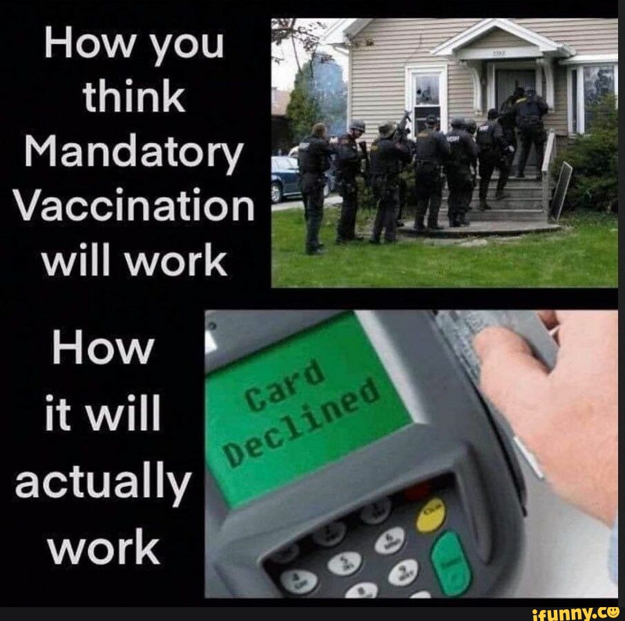How you think Mandatory * Vaccination will work How it will actually I ...