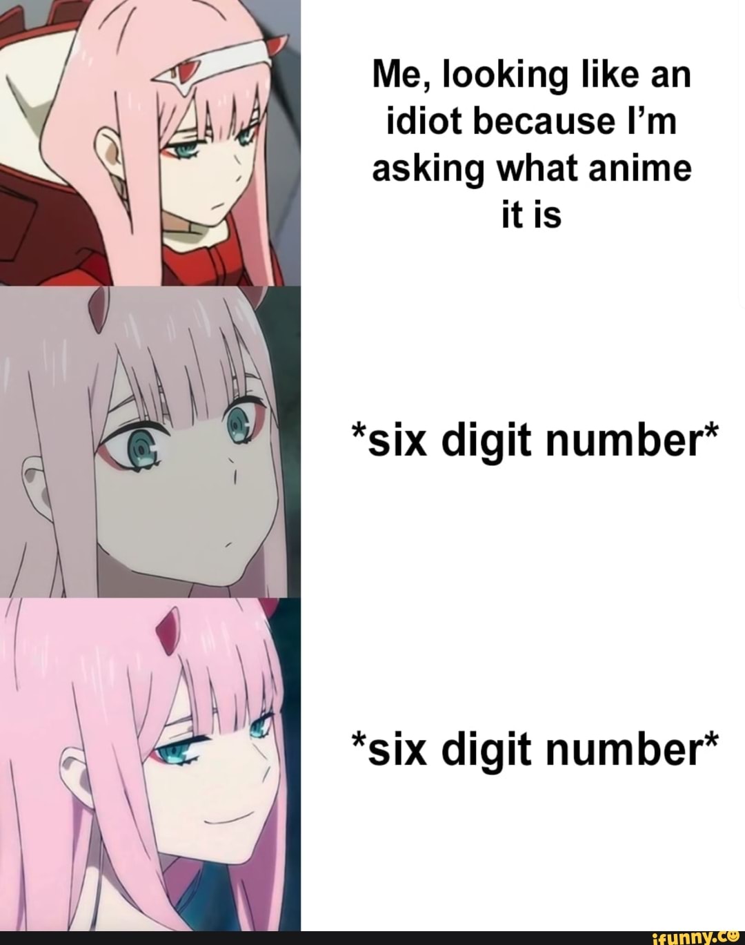 Me, looking like an idiot because I’m asking what anime it is *six ...