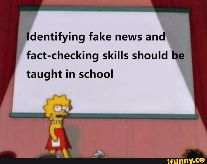 #funny #awesome #school - dentifying fake news and fact-checking skills ...