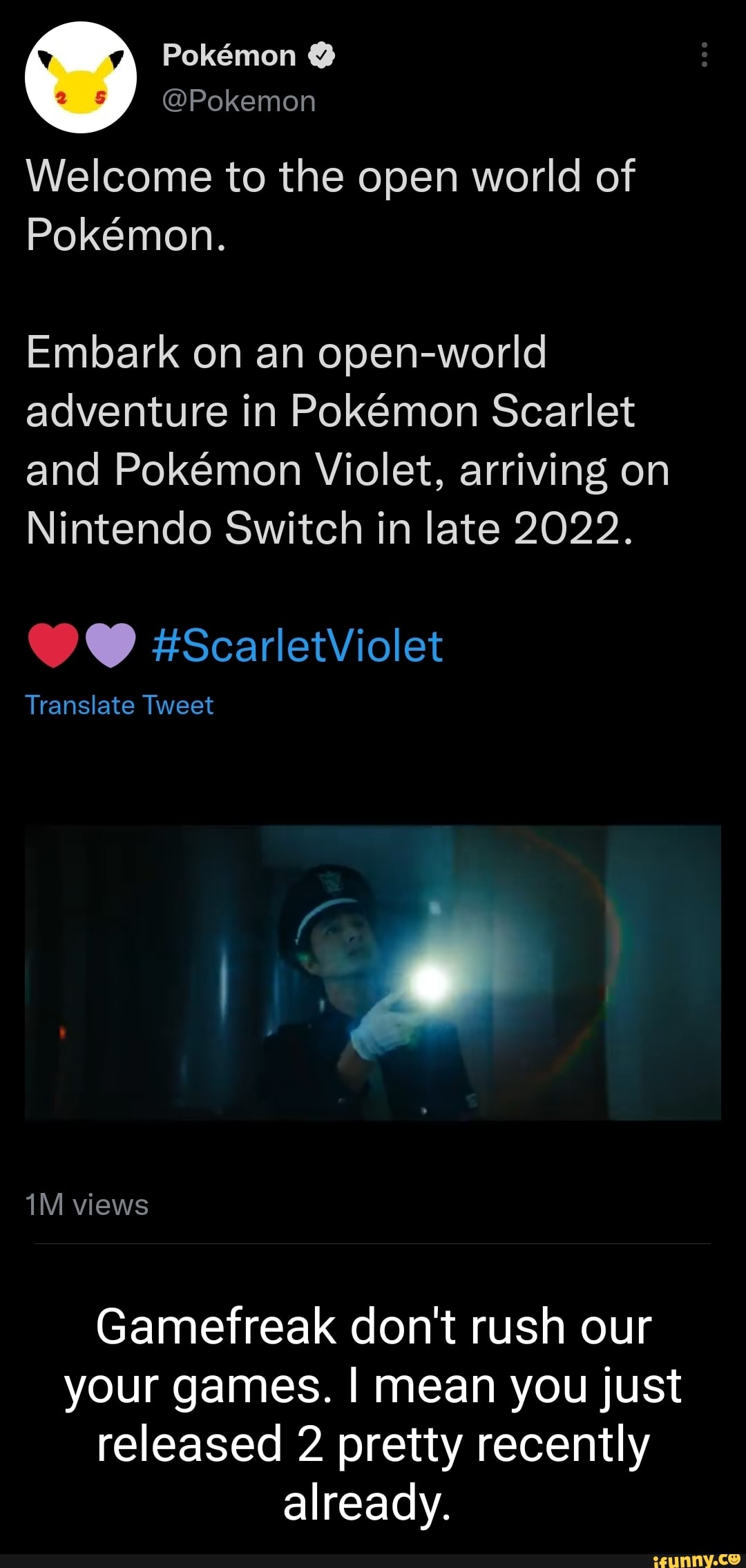 Pokmon @ @Pokemon Welcome to the open world of Pokemon. Embark on an ...