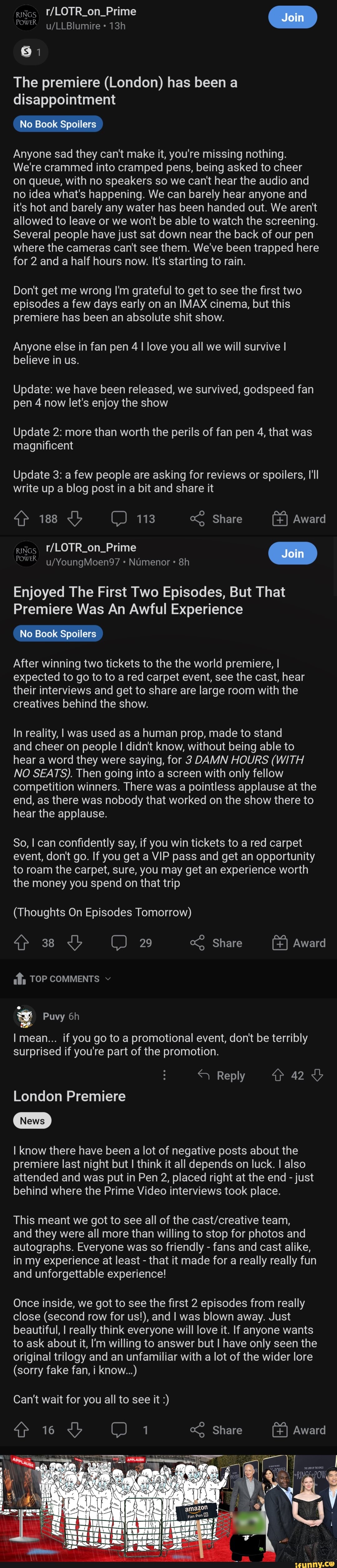 Rics '/LOTR_on_Prime Join POwER The premiere (London) has been a ...