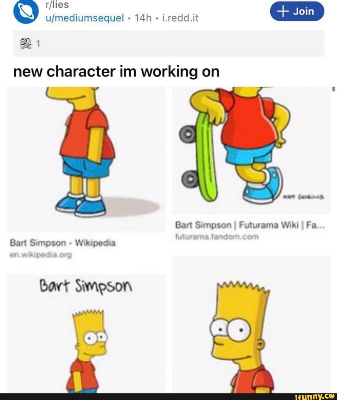 I.redd.it new character im working on Bart Simpson I Futurama Wiki I Fa ...