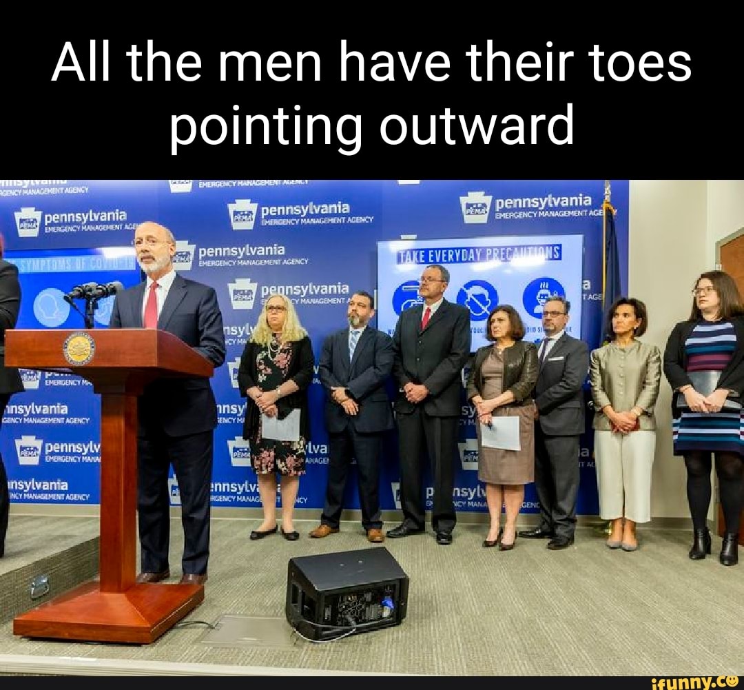 All the men have their toes pointing outward - iFunny