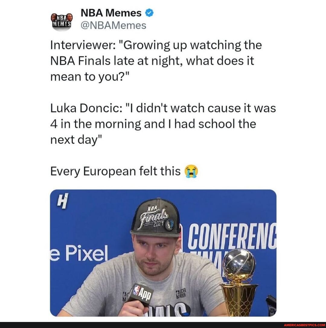 😭😭 - NBA Memes @ @NBAMemes Interviewer: "Growing up watching the NBA ...
